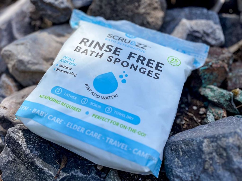 Scrubzz Rinse Free Bath Sponges at Leonard Gagliano blog